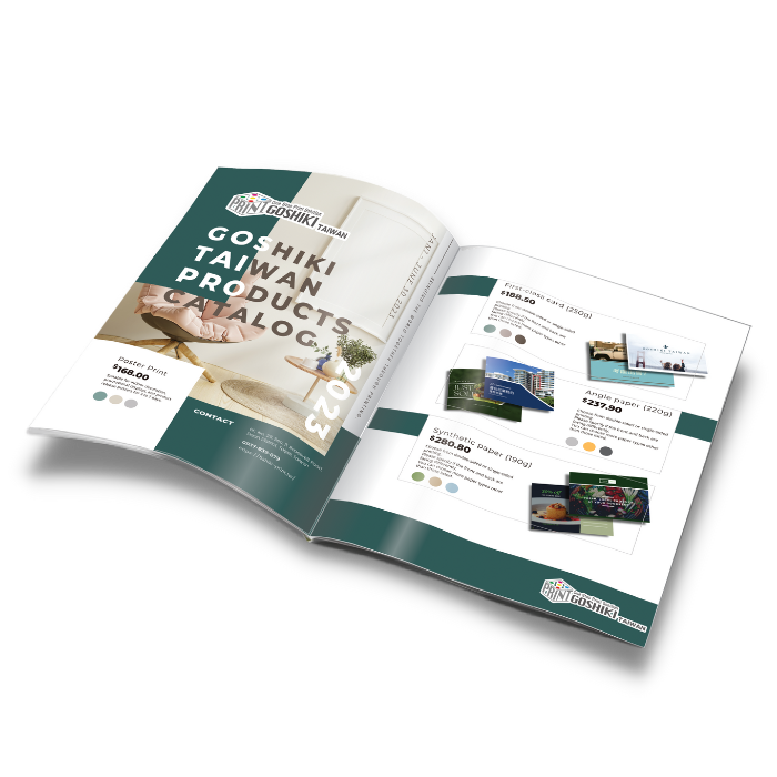Booklet 8pages | Catalogs Novels and Manga Marketing | Goshiki Taiwan